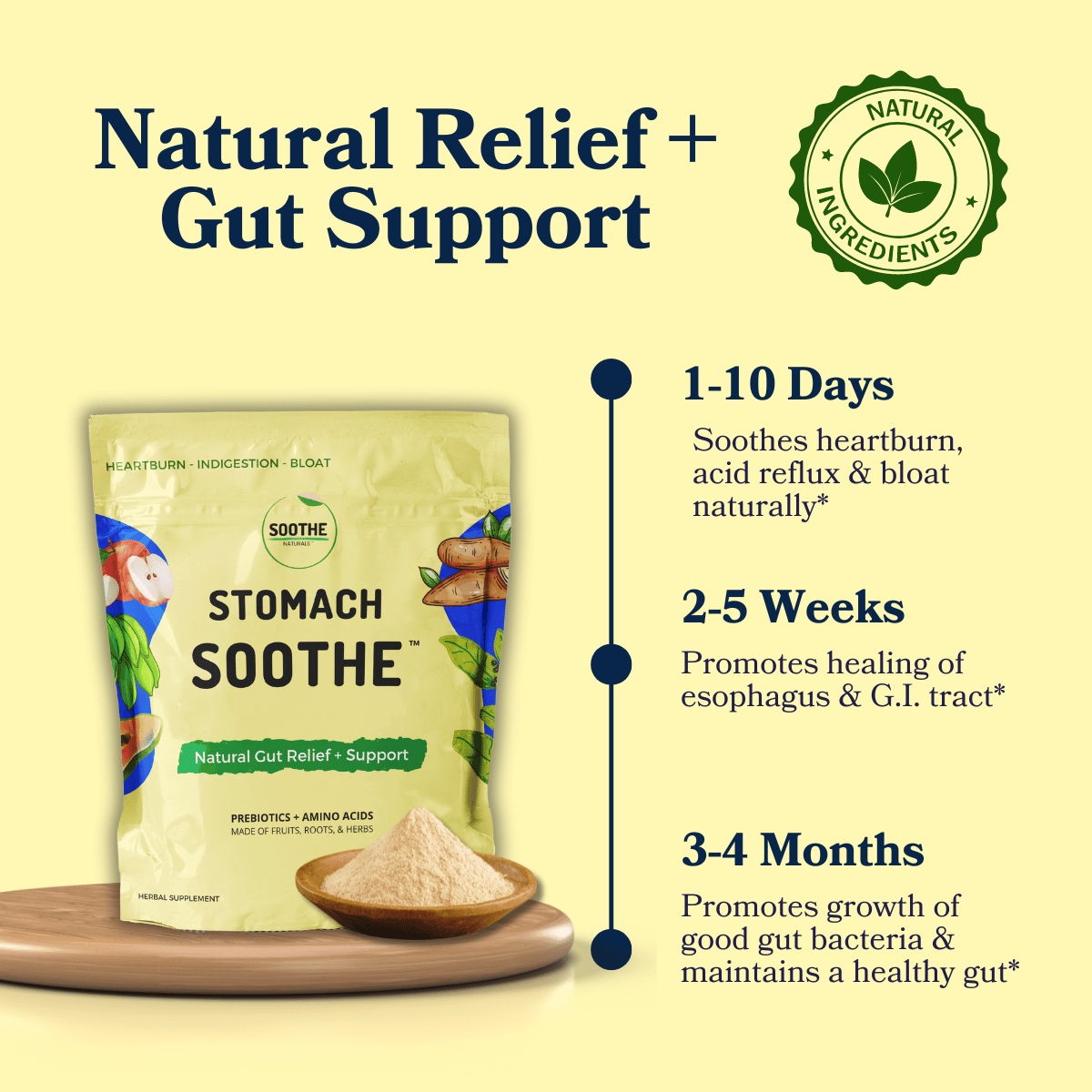 Stomach Soothe - Natural Heartburn Relief & Gut Support – Soothe Naturals